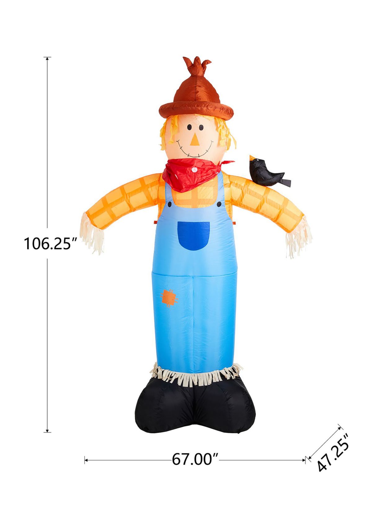 Glitzhome Lighted Inflatable Scarecrow Décor | Belk