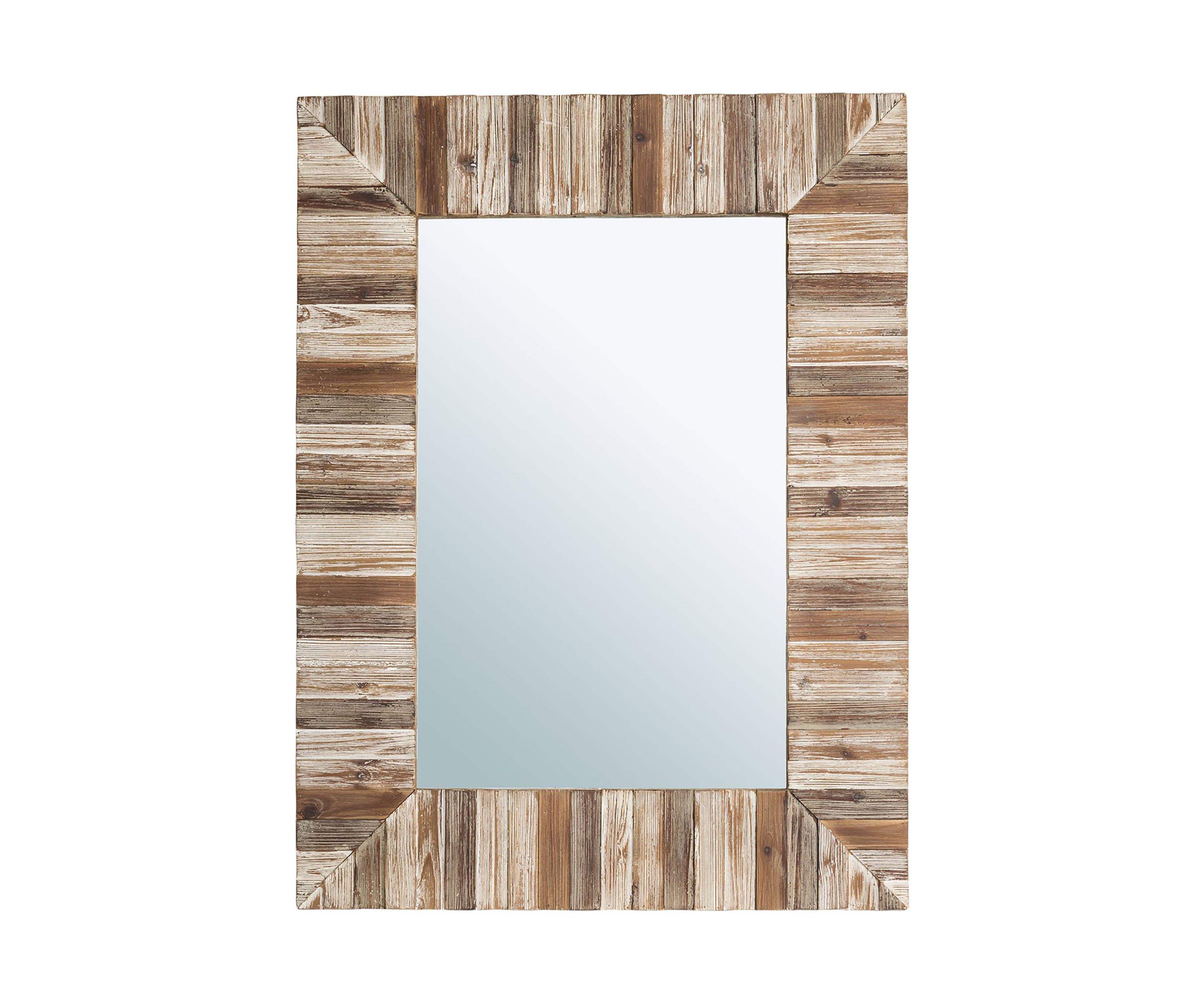 Glitzhome Farmhouse Rectangle Wooden Frame Wall Mirror | Belk
