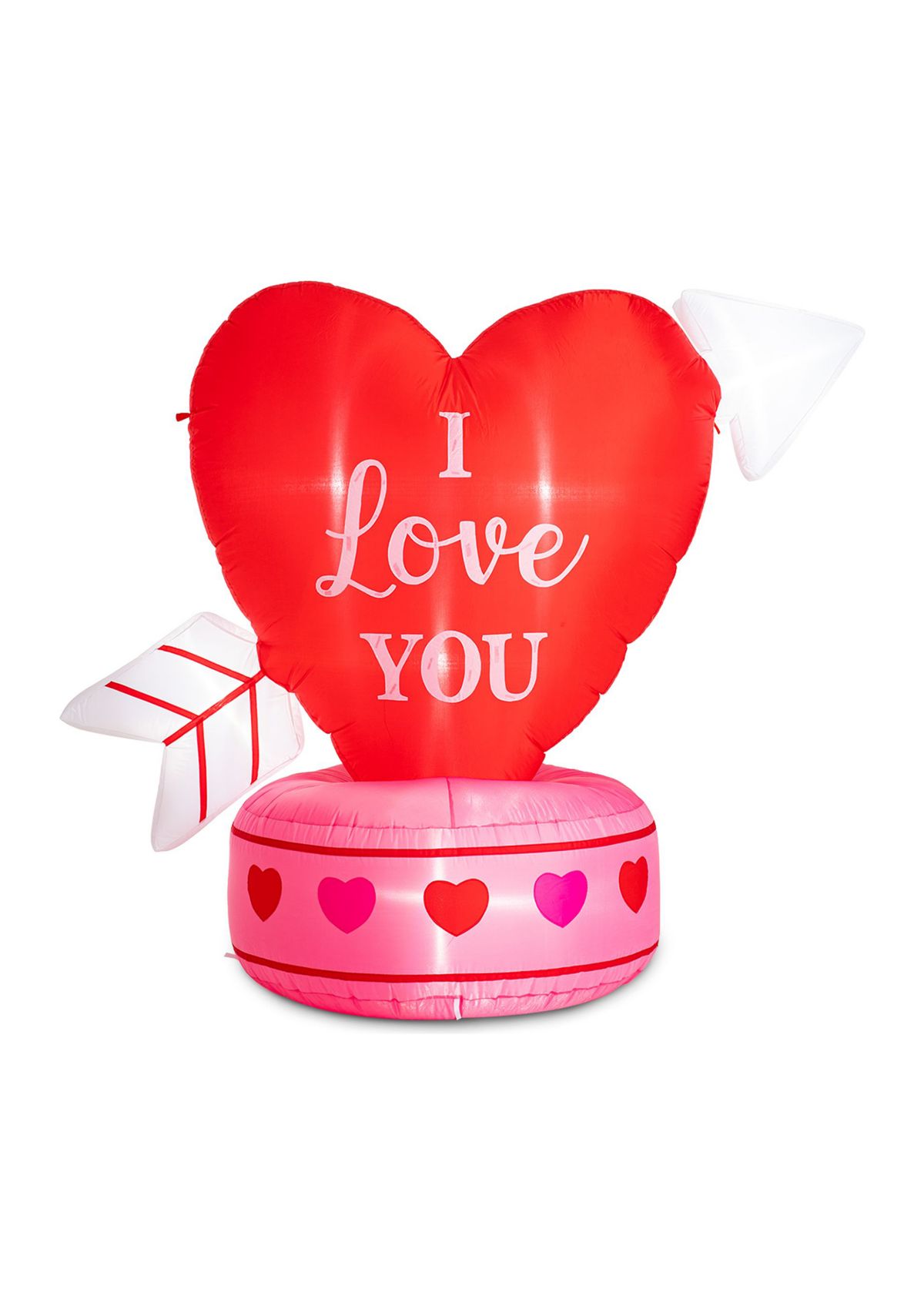 Glitzhome 6'H Lighted Valentine's Inflatable Bear with Heart Decor | Belk