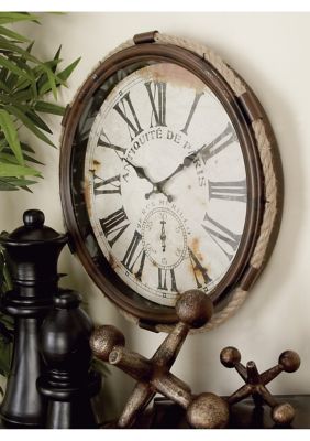 Monroe Lane Coastal Metal Wall Clock | belk