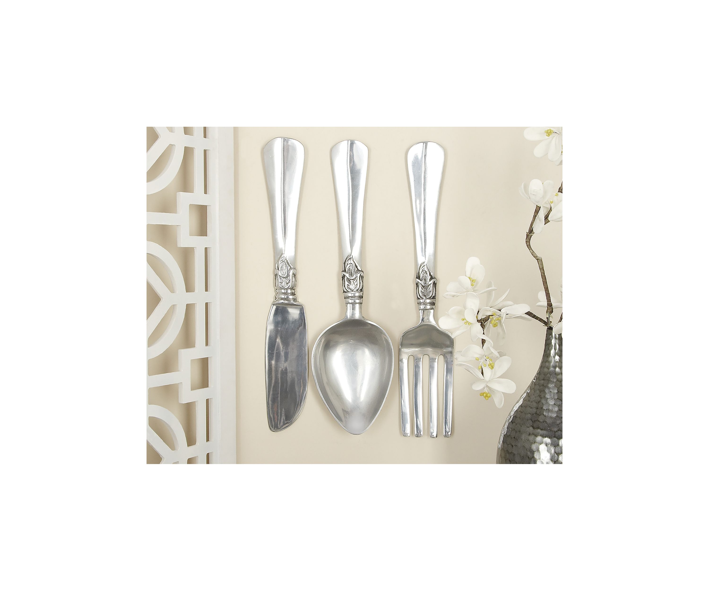 Monroe Lane Traditional Aluminum Wall Decor - Set of 3 | Belk