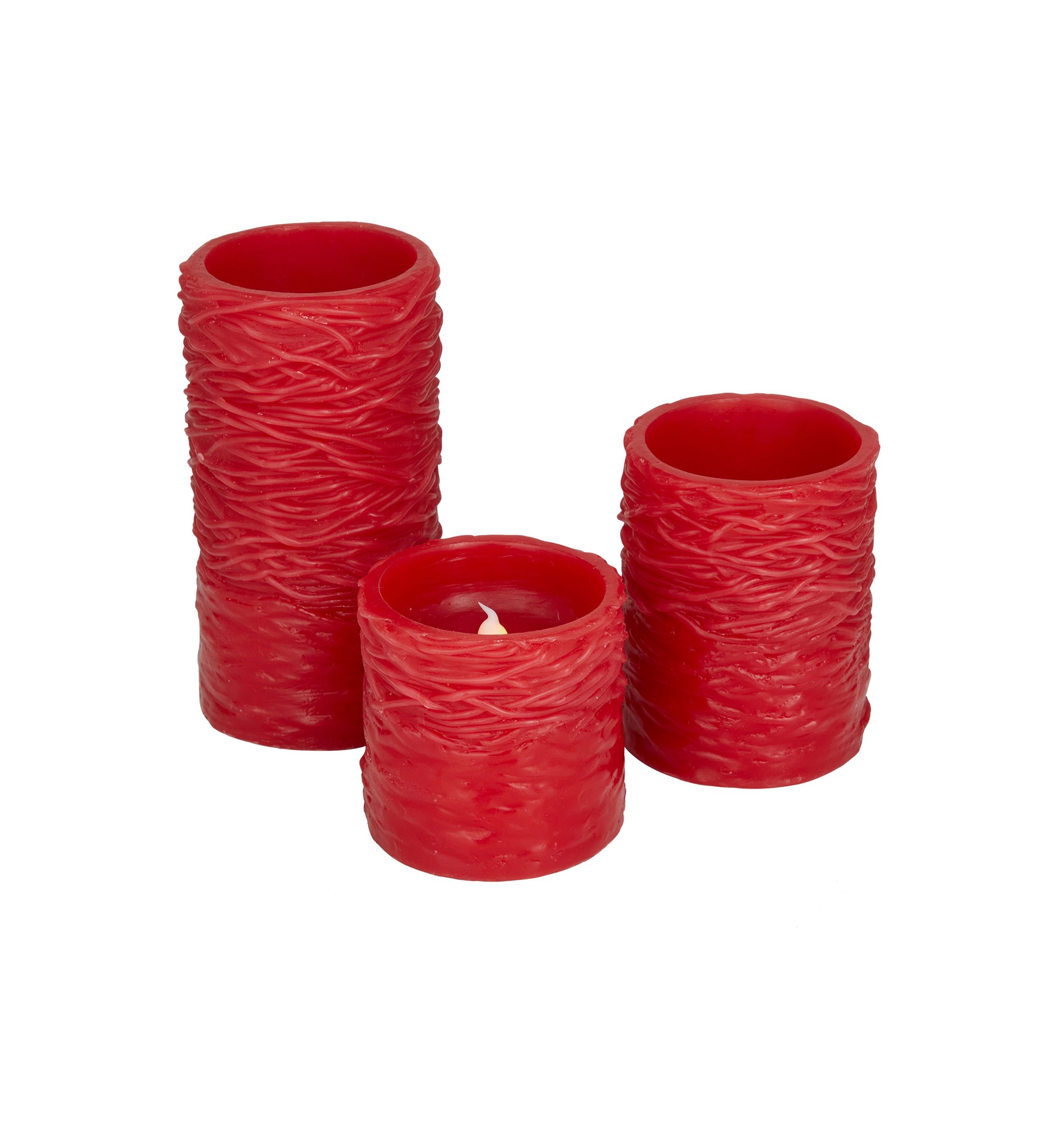 Monroe Lane Traditional Wax Flameless Candle - Set of 3 | Belk