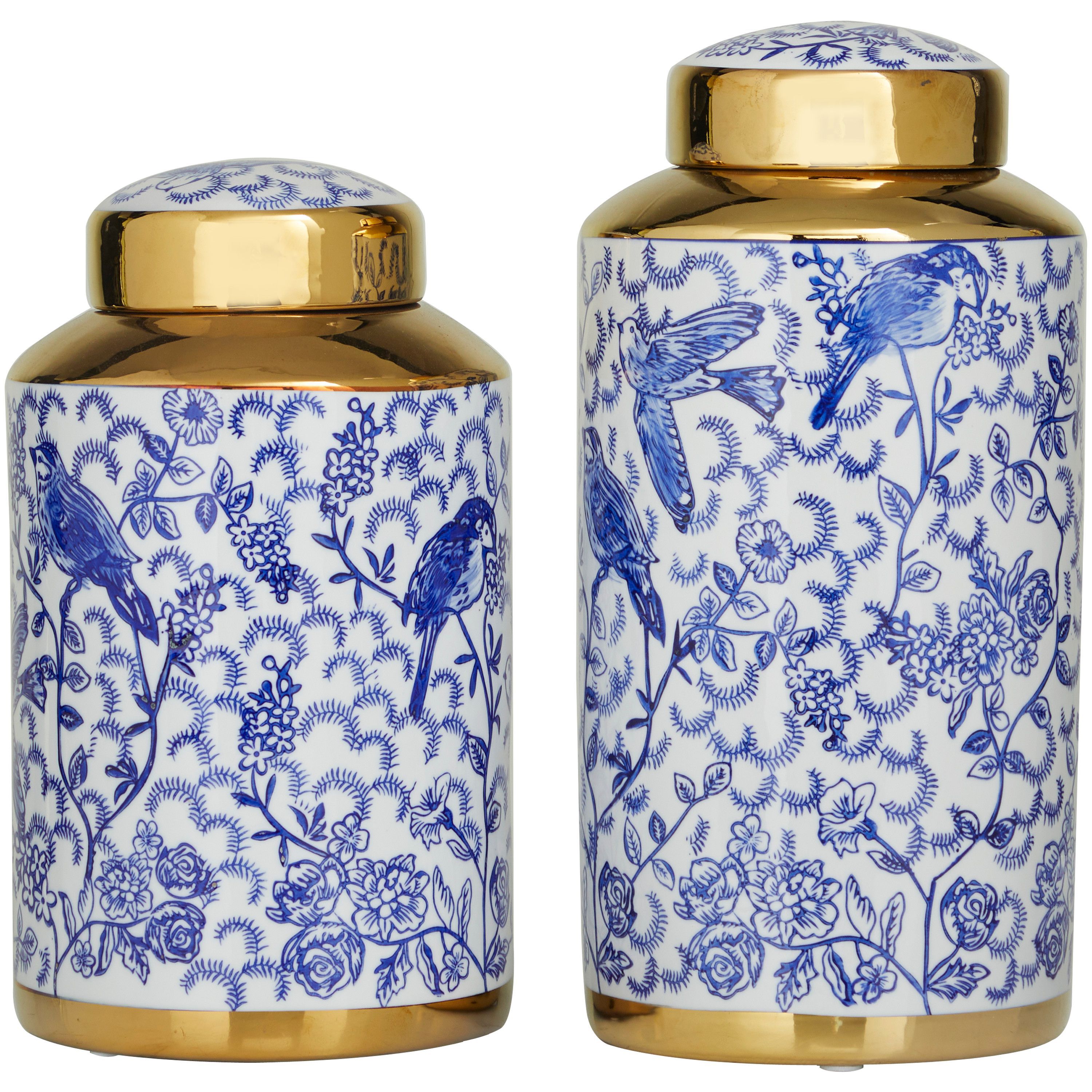 The Novogratz Modern Ceramic Decorative Jars - Set of 2 | Belk