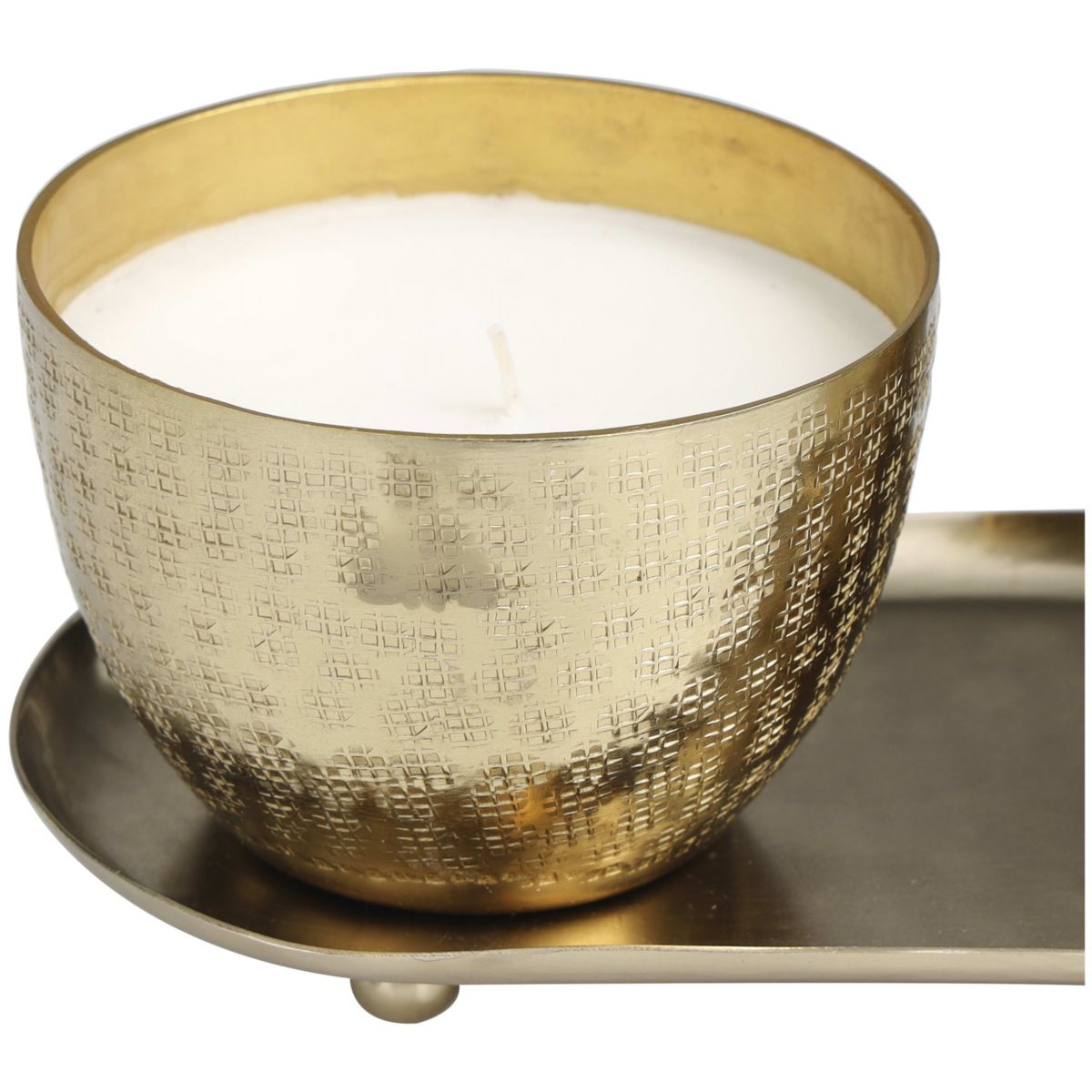 Cosmoliving by Cosmopolitan Modern Metal Candle - Set of 2 | Belk