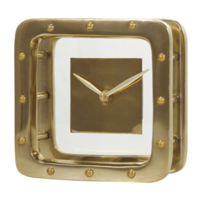 Monroe Lane Contemporary Aluminum Metal Clock | belk
