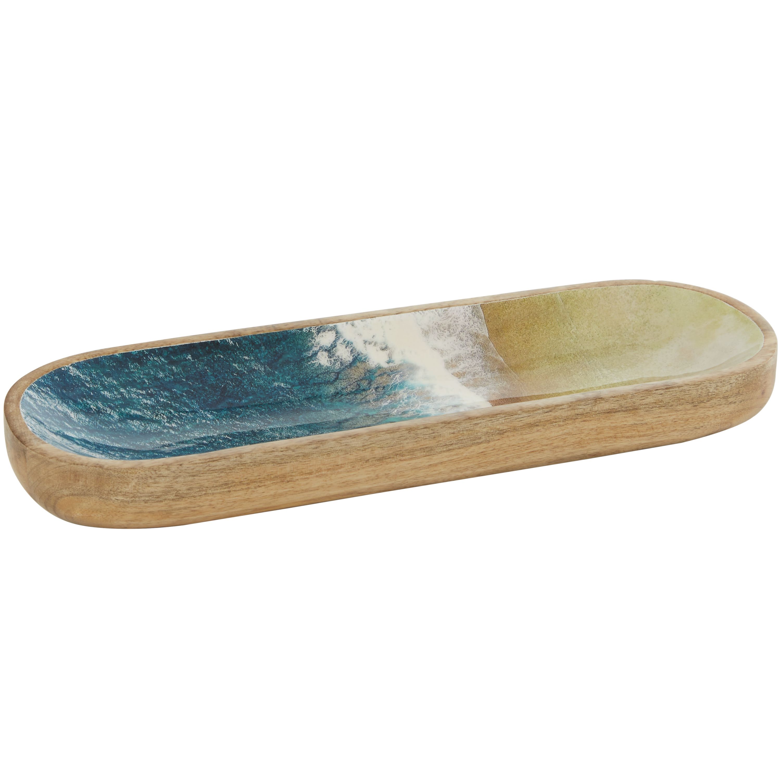 Monroe Lane Coastal Mango Wood Tray | Belk