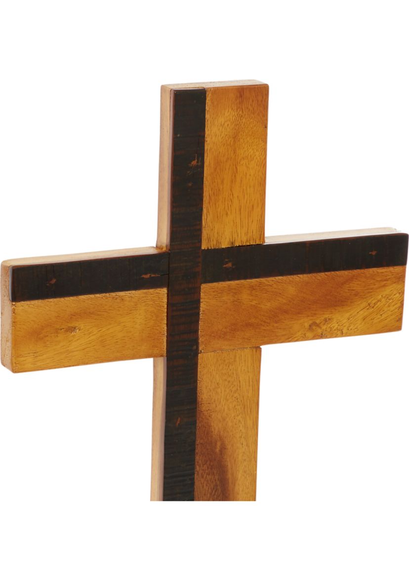 Monroe Lane Wood Natural Cross Sculpture | Belk