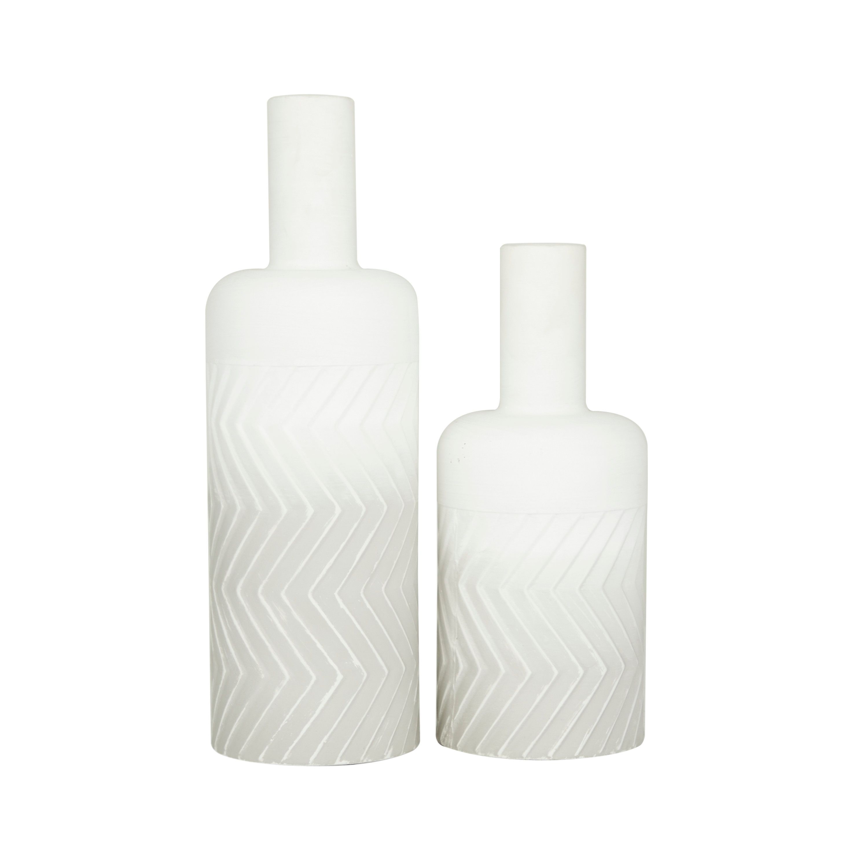 Monroe Lane Modern Metal Vase - Set of 2 | Belk