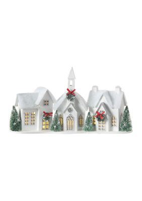 RAZ Imports Inc. White Winter Snow Village Décor | belk