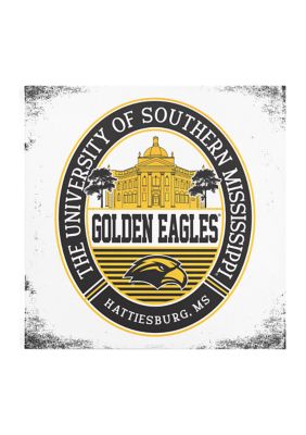 Image One NCAA Southern Miss Golden Eagles 12 in x 12 in Canvas Wall ...