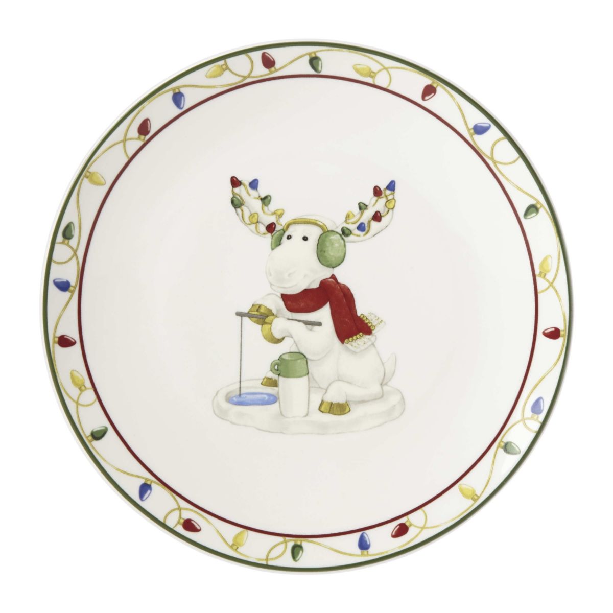 Merry Marcel Moose 4-Piece Dessert Plate Set | Belk