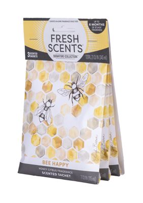 Fresh Scents Bee Happy Scented Sachet-3 Pack | Belk