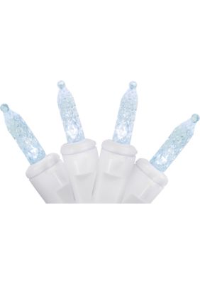 Brite Star 60 White LED Mini Dripping Christmas Lights - 10 ft White ...