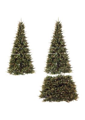 GKI/Bethlehem Lighting 7.5' Pre-Lit Full Green Extend-A-Tree Adjustable ...
