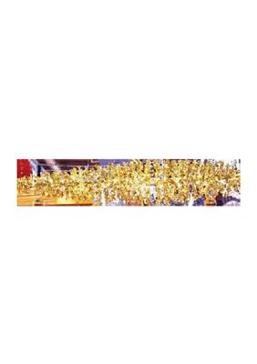 GKI/Bethlehem Lighting 9' LED Lighted Gold Manhattan Lightspray ...