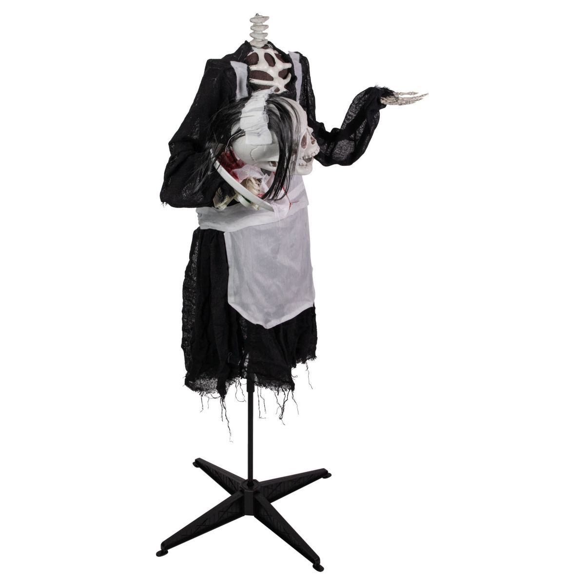 Northlight 57" Animated LED Lighted Head-in-Hand Skeleton Maid ...