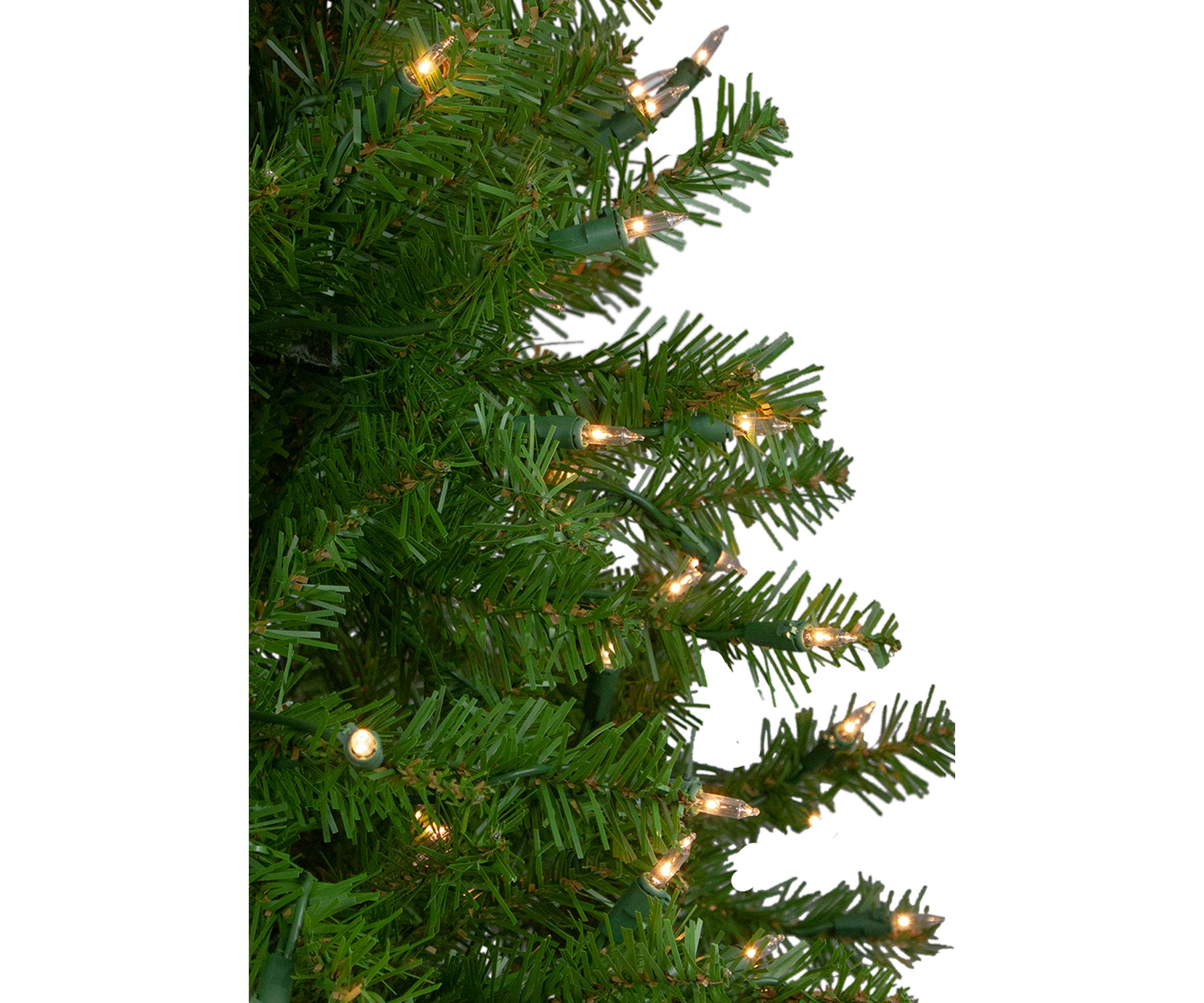 Northlight 4' Pre-Lit Northern Pine Full Artificial Christmas Tree ...