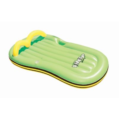 Swim Central 78" Inflatable Green Flip Flop Lounge Swimming Pool Float ...