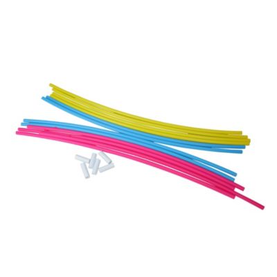 Swim Central Set of 4 Pink Yellow and Blue Underwater Slalom Hoops for ...
