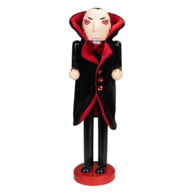 Northlight 14" Black and Red Wooden Vampire Halloween Nutcracker | belk