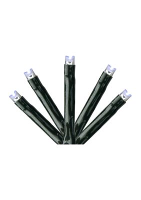 Kaemingk 283 Cool White LED 8-Function Twinkle Glow Lights - 17 ft ...