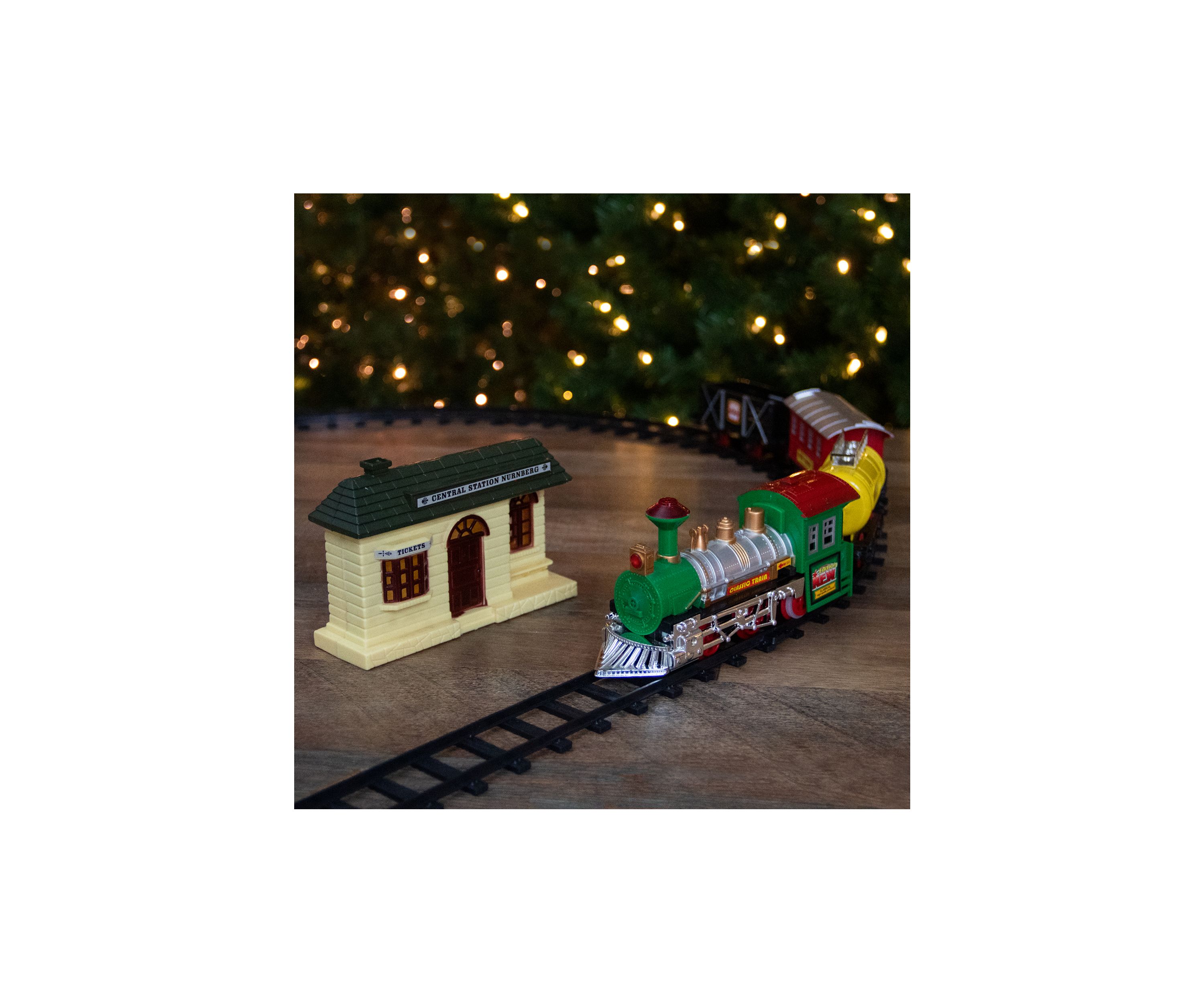 Northlight 18-Piece Black and Green Battery Operated Animated Classic ...