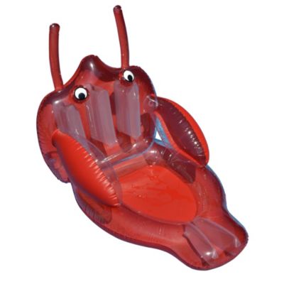 Swim Central 58" Inflatable Red Lobster Swimming Pool Floating Lounge ...
