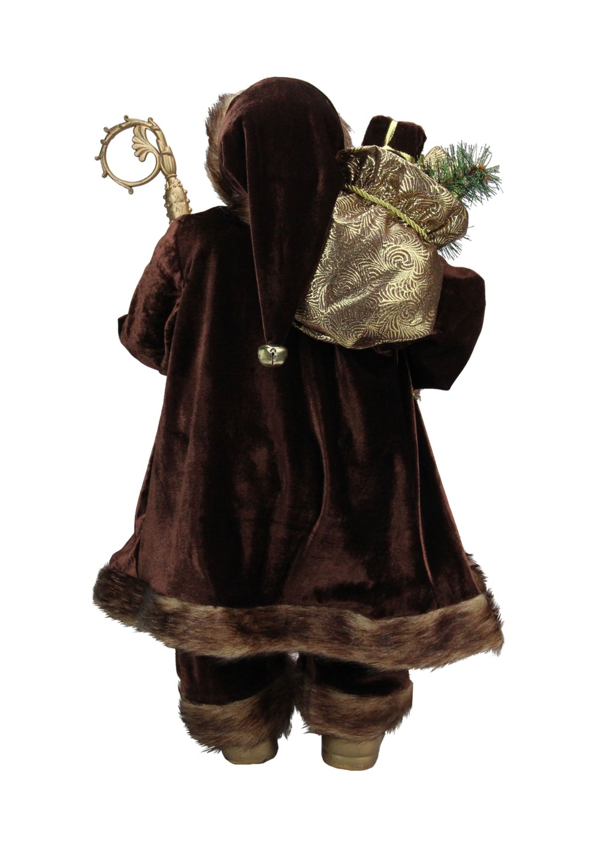 Northlight 24Inch Gold and Brown Standing Santa Claus Christmas ...