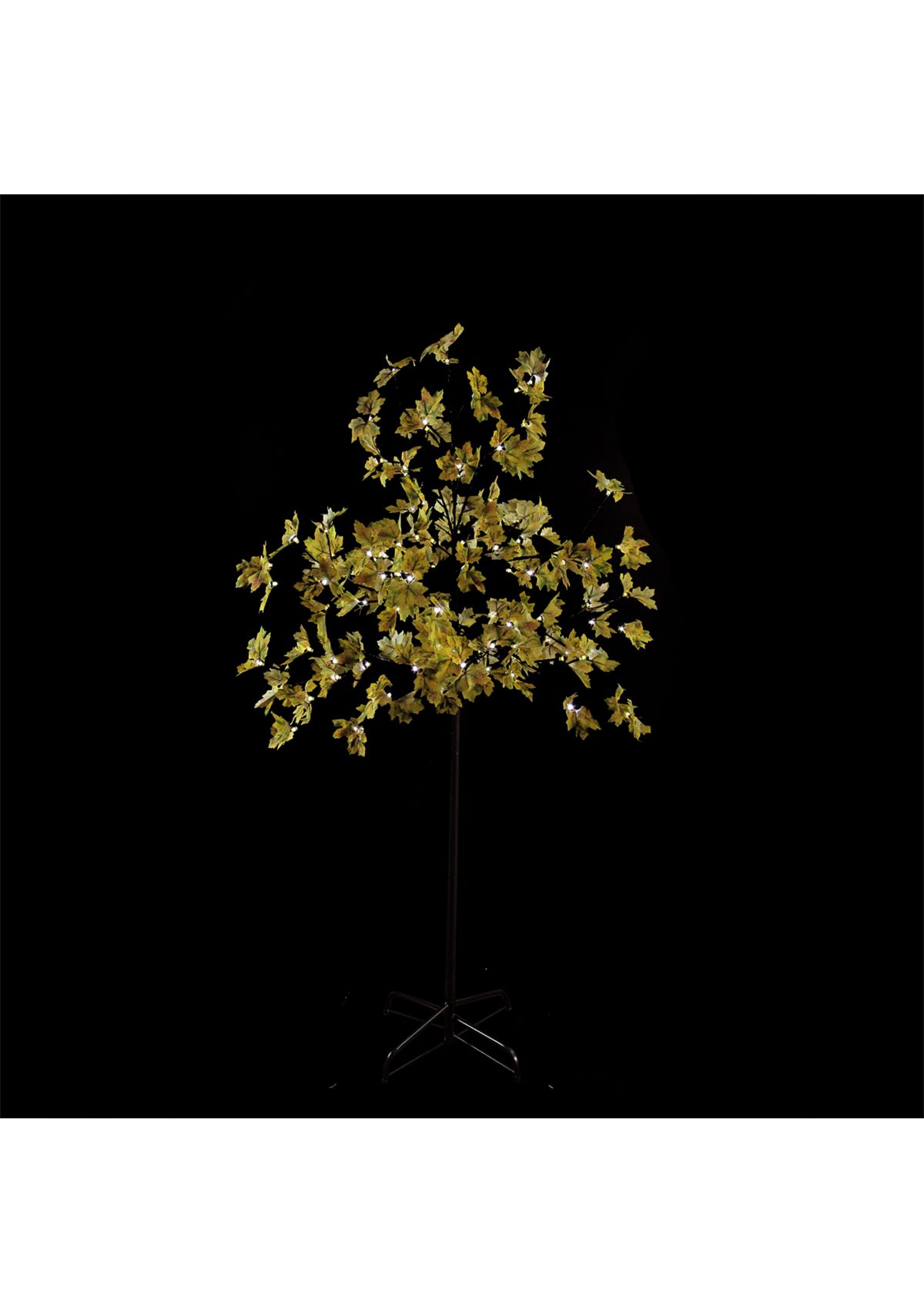Gordon Companies 5 Feet Pre-Lit LED Lighted Fall Harvest Yellow Maple ...
