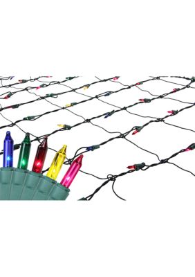 Northlight 4' x 6' Multi-Color Mini Incandescent Net Style Christmas ...