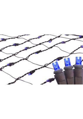 Northlight 2' x 8' Blue LED Tree Trunk Wrap Christmas Net Lights ...