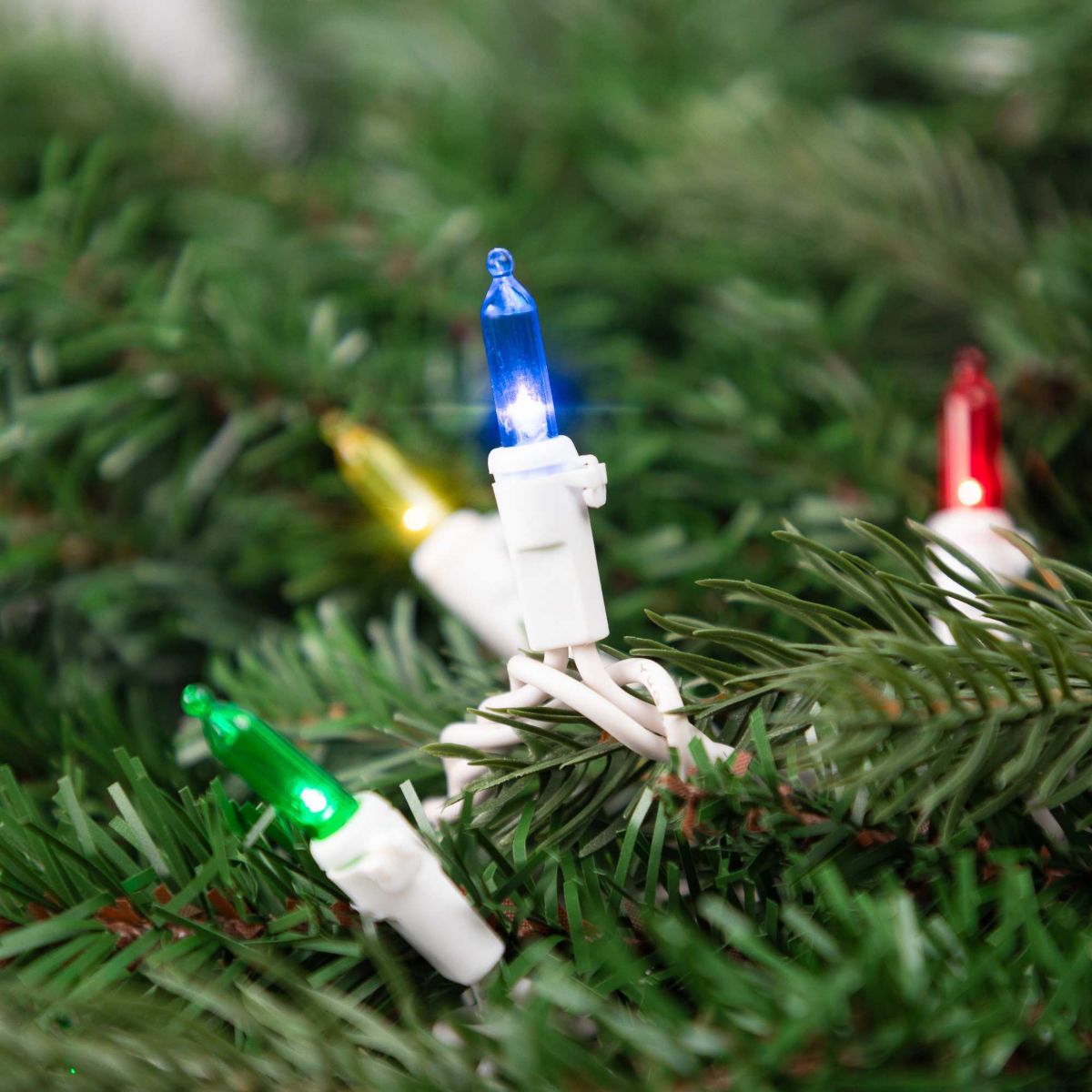 Northlight Set of 50 Multi-Color LED Mini Christmas Lights 4" Spacing ...
