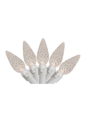 Northlight 70 Warm White LED C6 Mini Christmas Lights - 23 ft White ...