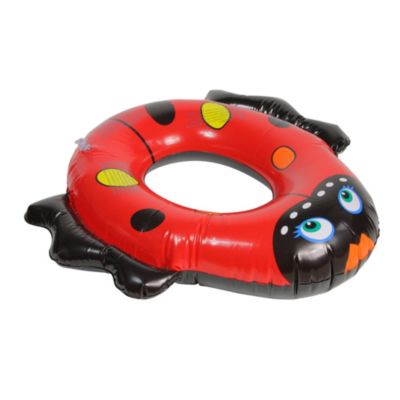Swim Central 24" Inflatable Red and Black Ladybug Swim Ring Tube Pool ...