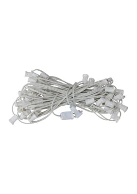 Northlight 50' White Commercial C7 Christmas Light Socket Set | belk