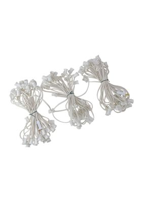 Northlight 100' Commercial C7 Christmas Light Socket Set - 18 Gauge ...