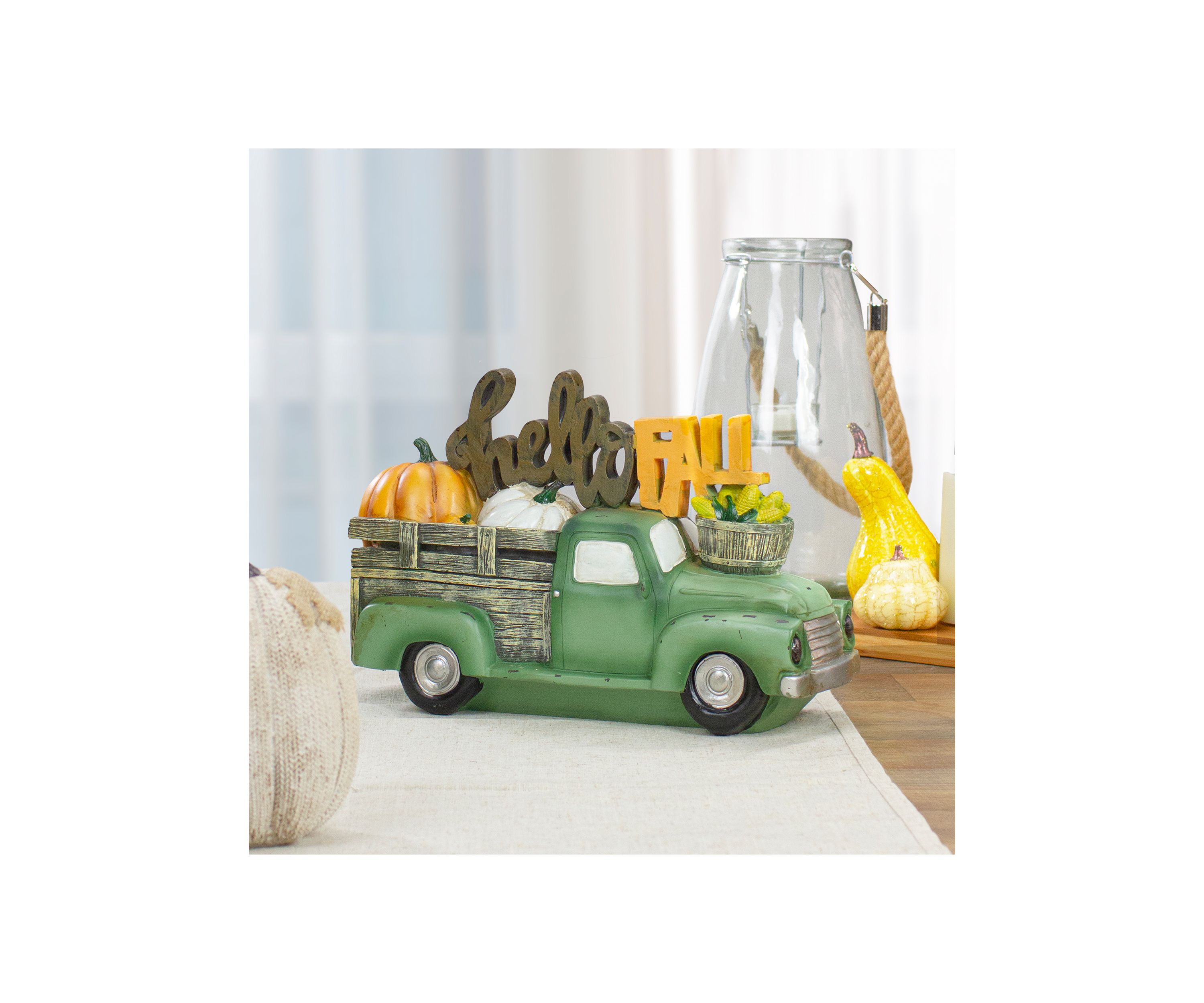 Gordon Companies 11.25 inch Green Truck inchHello Fall inch Autumn ...