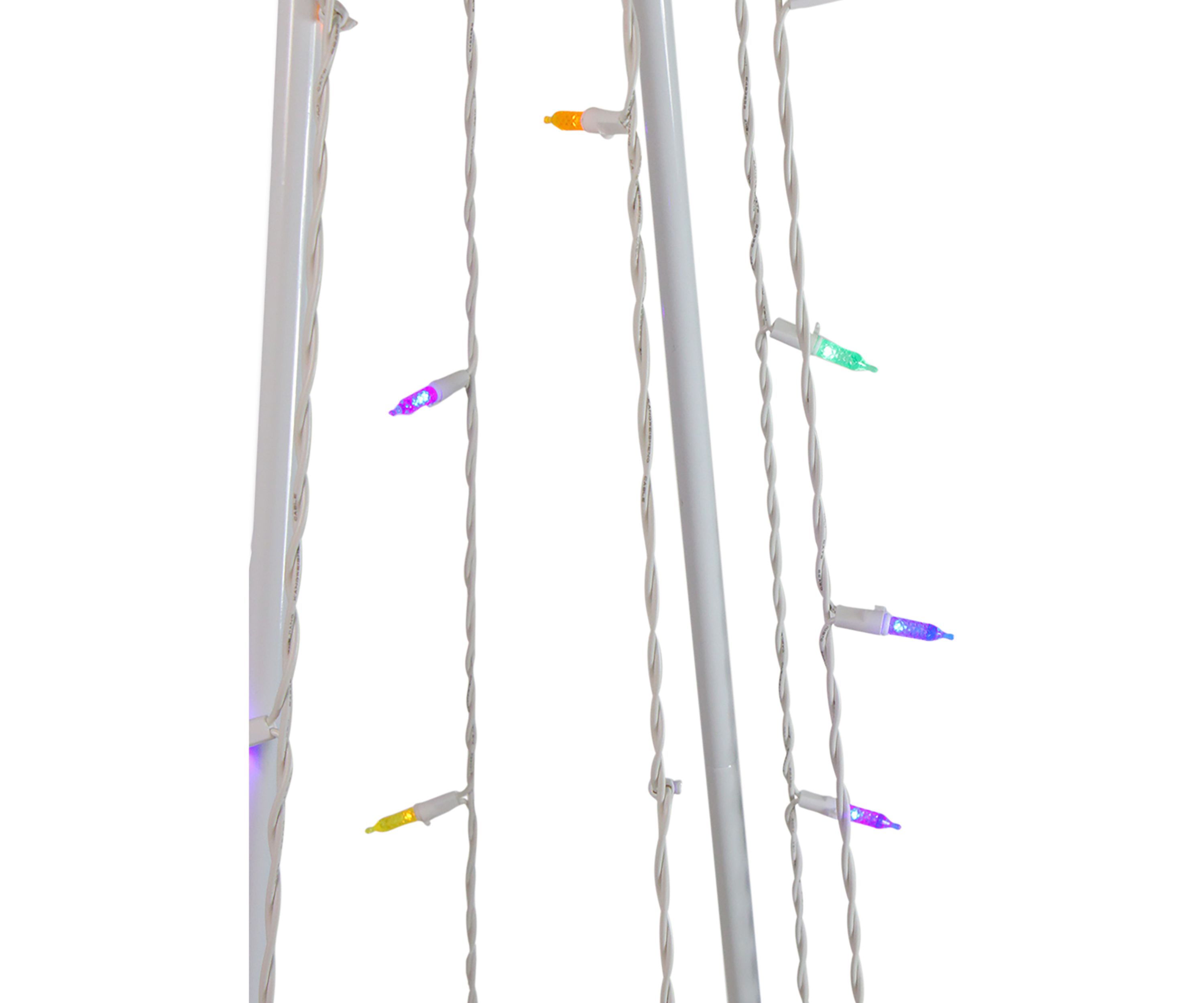 Northlight 6' Multi-Color LED Lighted Cone Tree Outdoor Christmas ...