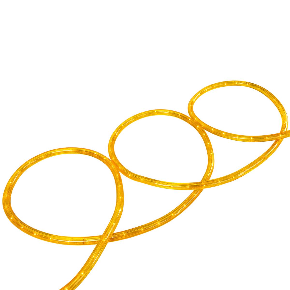 Northlight Incandescent Flexible Outdoor Christmas Rope Lights - Gold ...