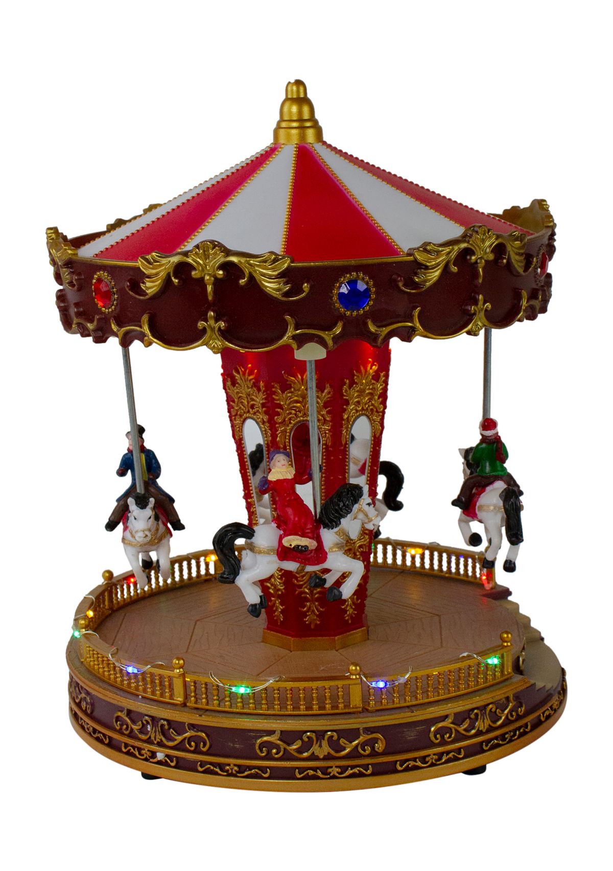 Northlight 11Inch Red and White LED Lighted and Animated Christmas ...