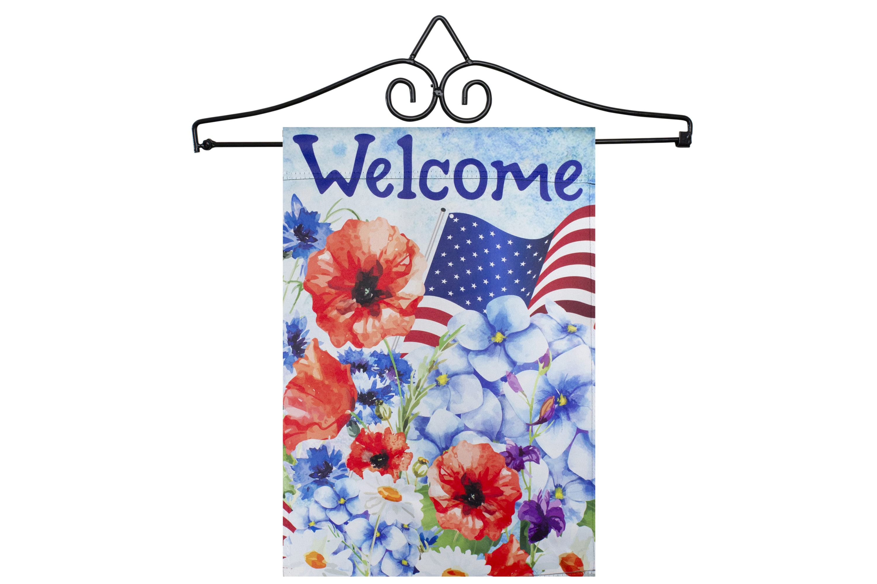 Northlight 14.5 Inch Black Metal Garden Flag Hanger | Belk