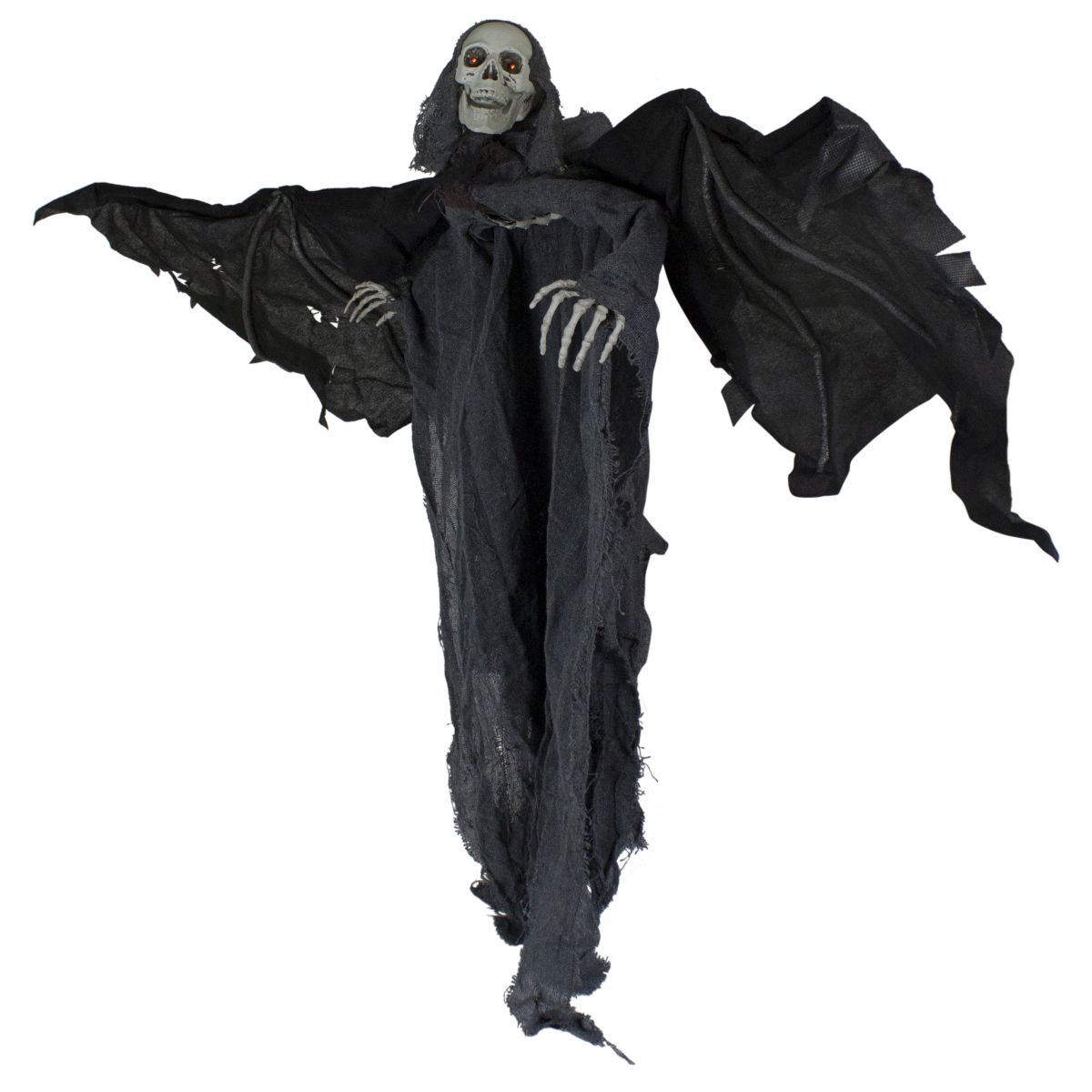 Northlight 50" LED Lighted and Animated Winged Grim Reaper Halloween ...