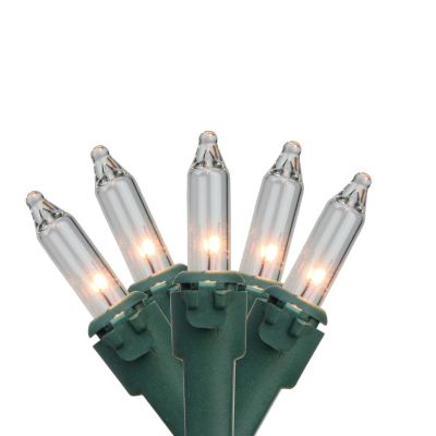 Northlight 4ft x 6ft Clear Net Mesh Style Christmas Lights Green Wire ...