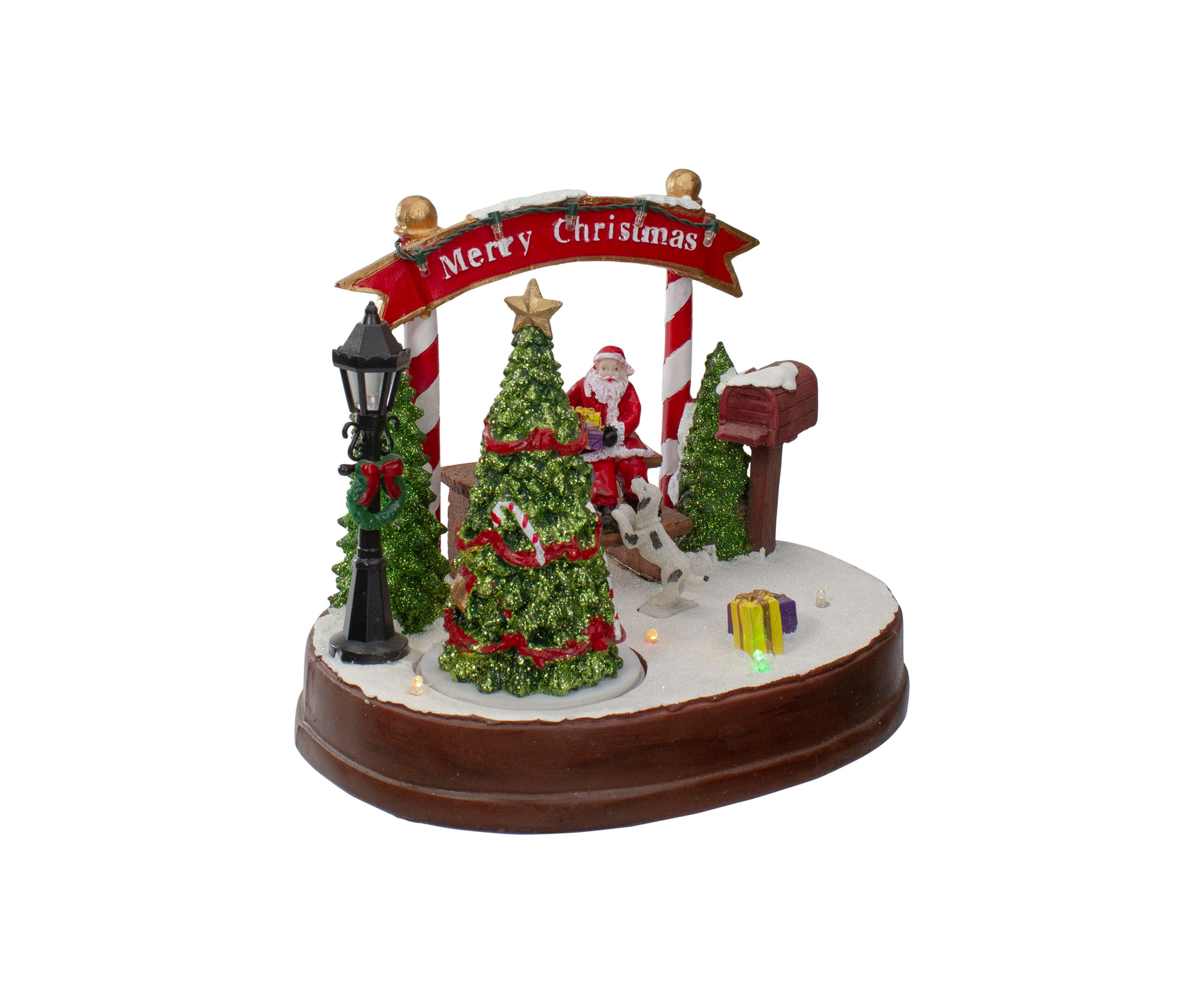 Northlight 8Inch Lighted Winter Christmas Scene with Music and a ...