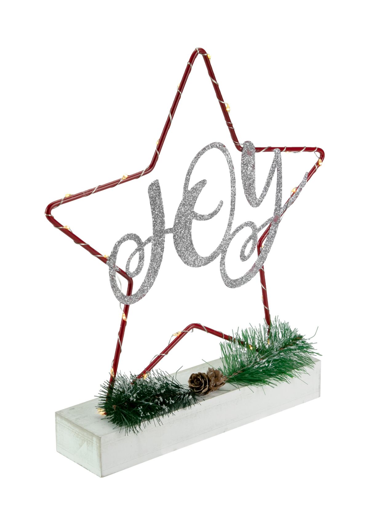 Northlight 11Inch LED Lighted Star Silhouette Christmas Joy Sign | Belk