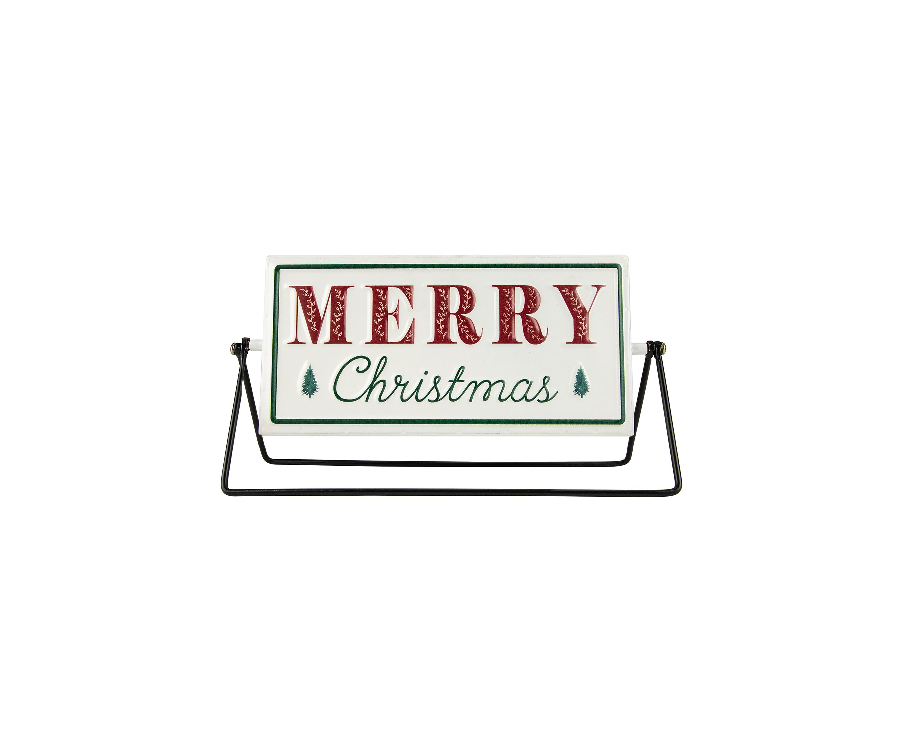 Northlight 10.25Inch Merry Christmas/Holiday Market Reversible Tabletop ...