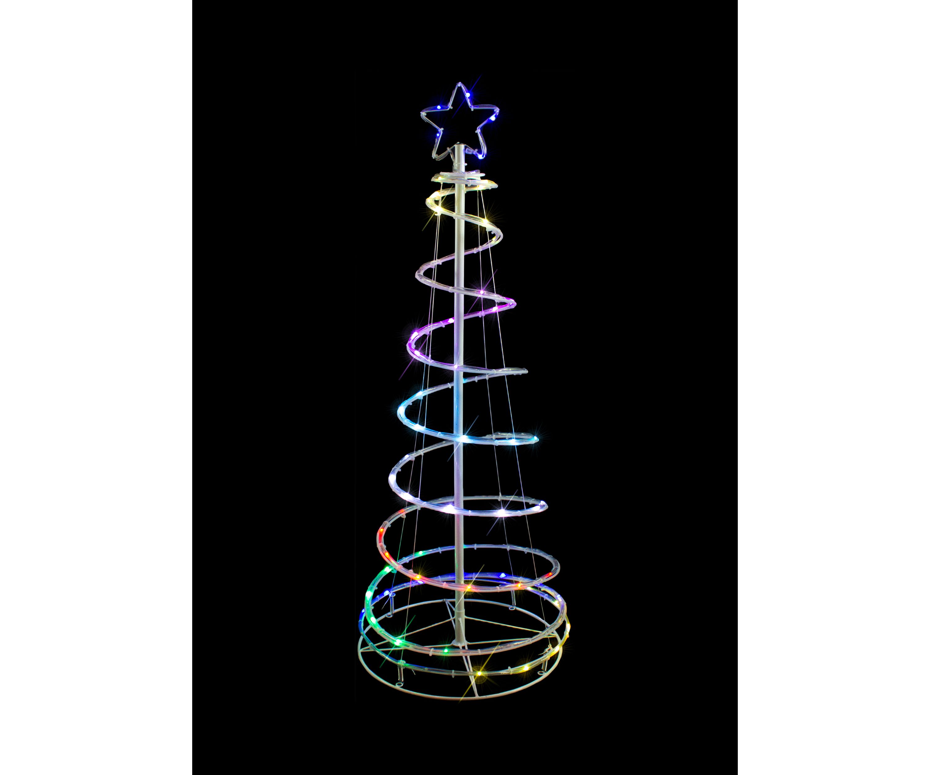 Northlight 4' LED Color Changing Multiple Function Outdoor Spiral ...