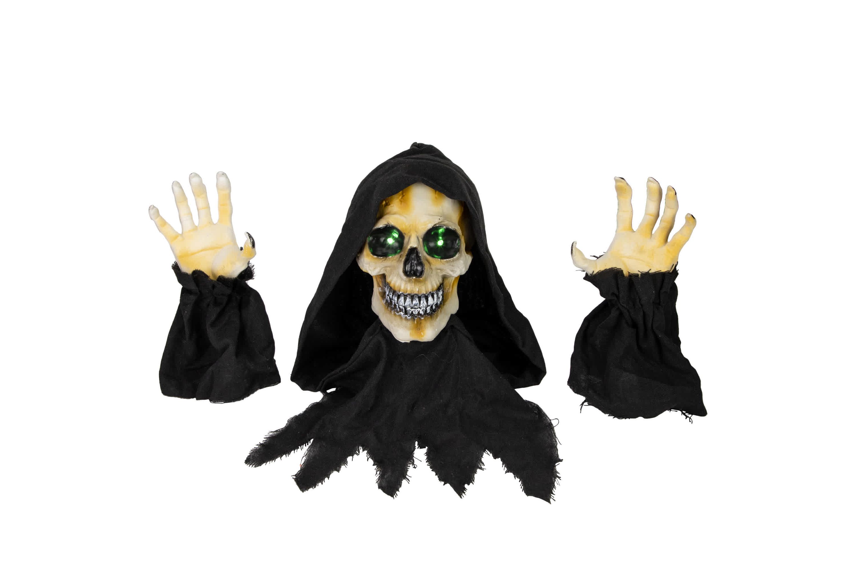 Northlight 8" LED Lighted Grim Reaper with Sound Outdoor Halloween ...