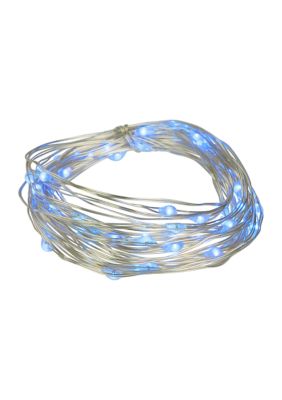 Northlight 100ct Blue LED Micro Fairy Lights - 20ft Copper Wire | belk
