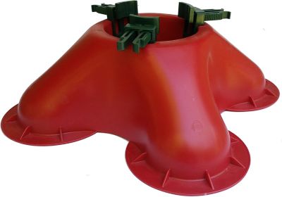 Northlight Red Christmas Tree Stand with Clamping System - For Live ...